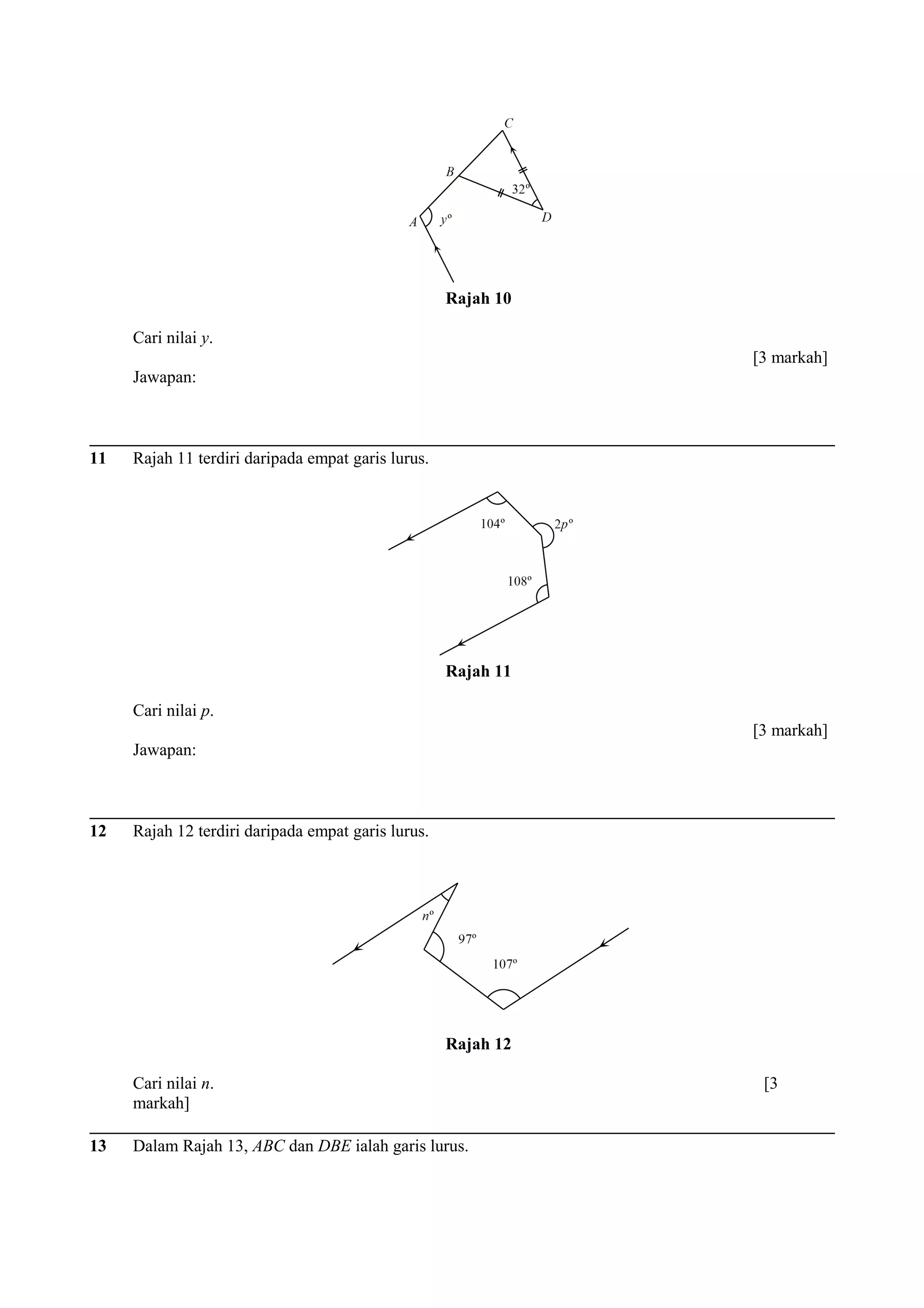 latihan topikal-garis-dan-sudut-ii serta jawapan | DOC