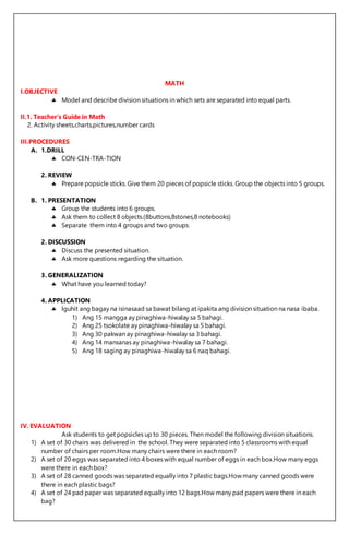 Documents.tips grade 2-lesson-plan-2nd-to-4th-grading-all-subjects | PDF
