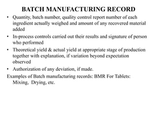 DOCUMENTS on quality of pharmaceutical products | PPTX