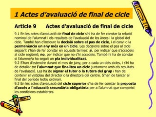 Documents avaluació Educació Primària | PPT