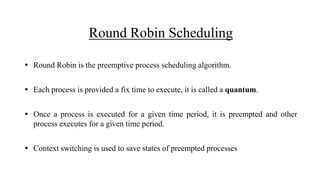 SCHEDULING ALGORITHMS | PPTX