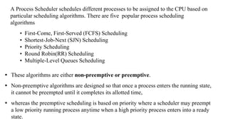 SCHEDULING ALGORITHMS | PPTX