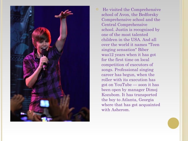 Justin Bieber biography | PPT