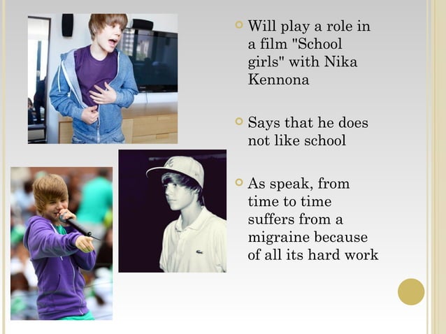 Justin Bieber biography | PPT