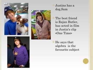 Justin Bieber biography | PPT