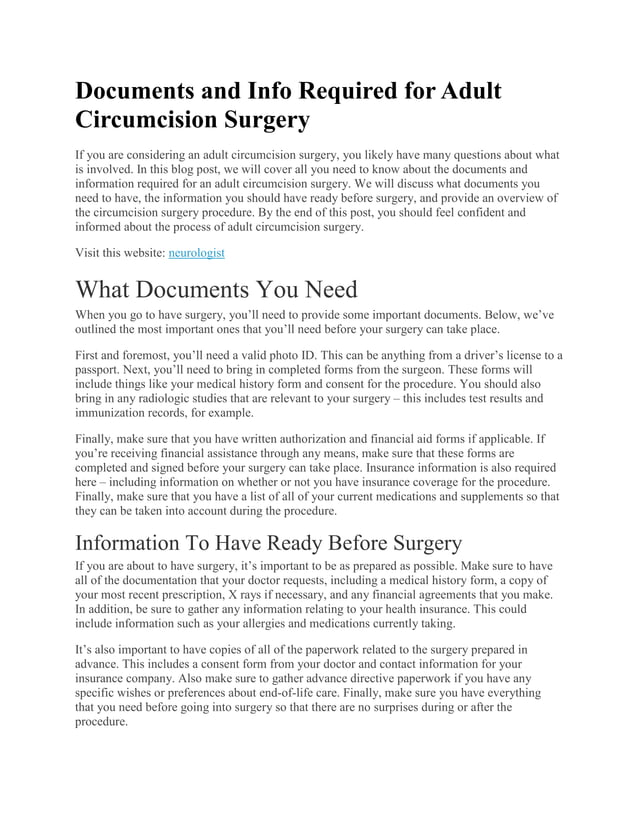 Documents and Info Required for Adult Circumcision Surgery.pdf