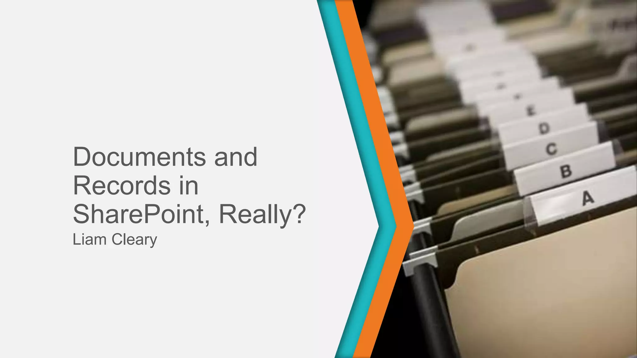 SharePoint Fest Denver - Documents and Records Management in SharePoint | PDF