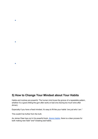 Change your mindset | PDF