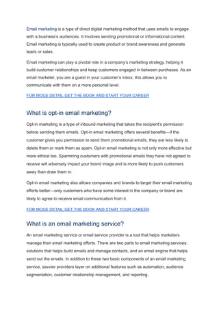 EMAIL MARKETING SECRET | PDF