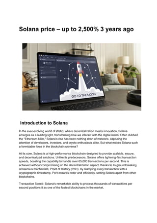 Solana price – up to 2,500% 3 years... ago | PDF