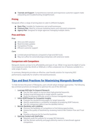 How Mangools SEO Tool Can Revolutionize Your Website's Search Engine Rankings? | PDF