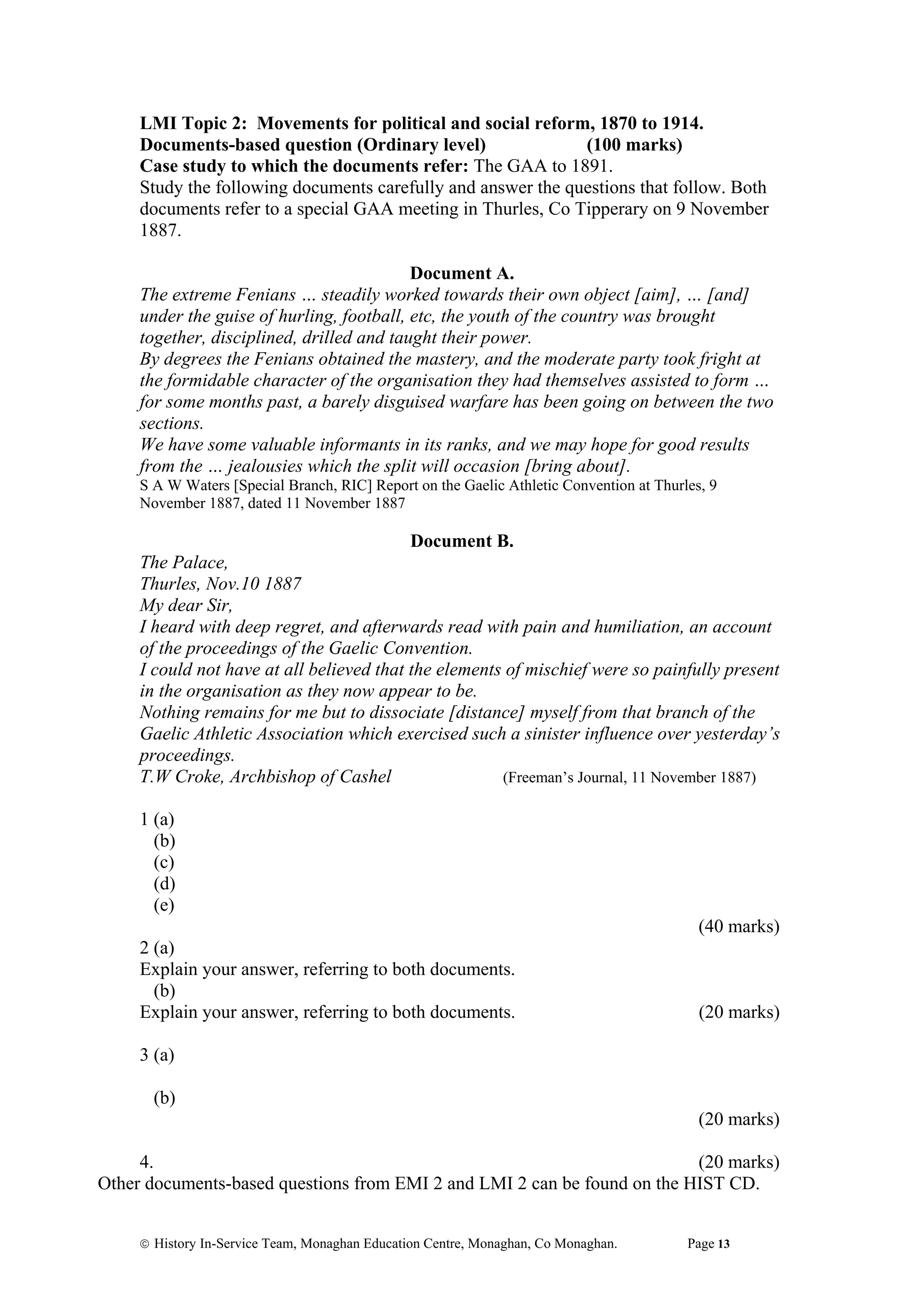 Documents based question | PDF
