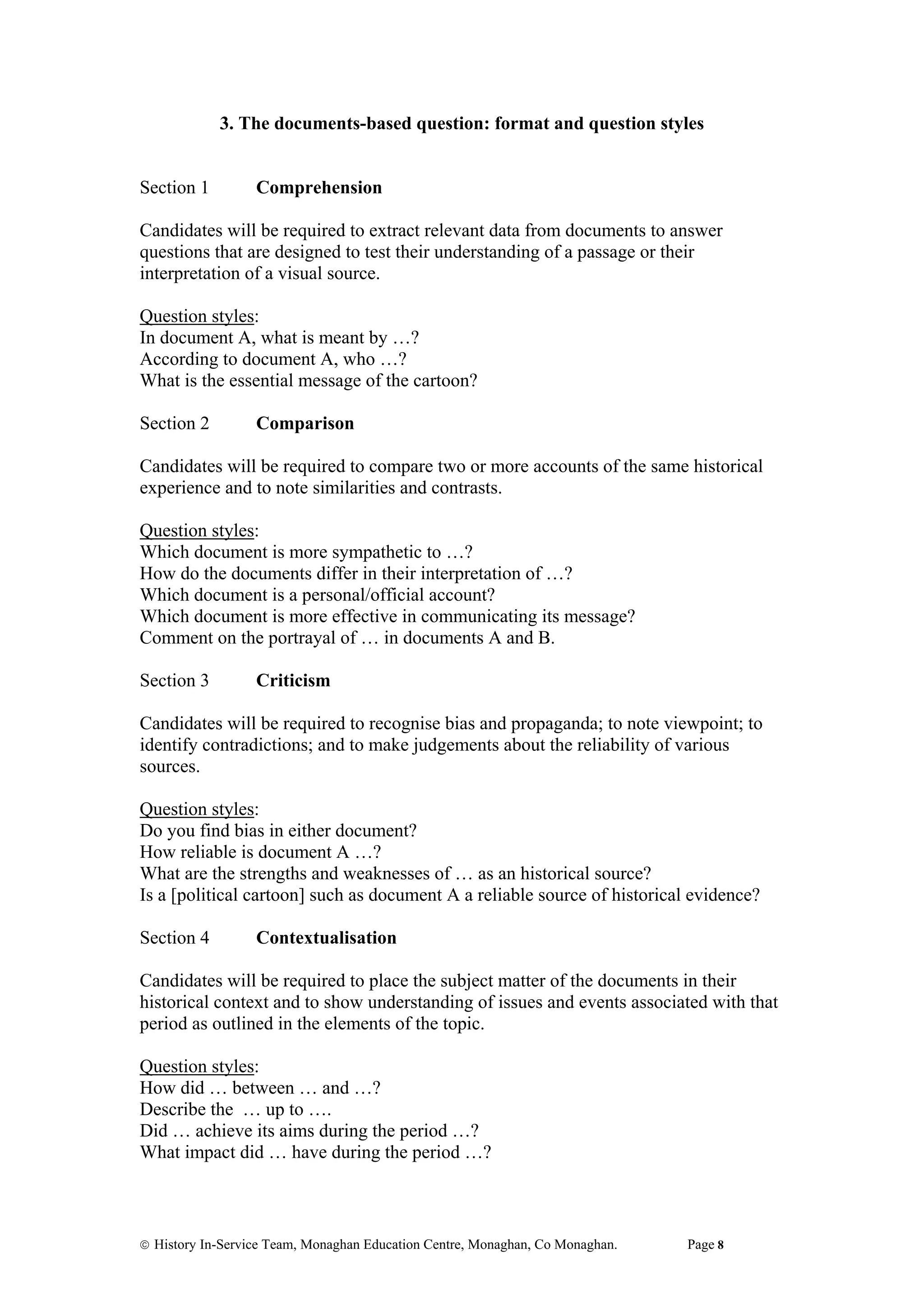 Documents based question | PDF