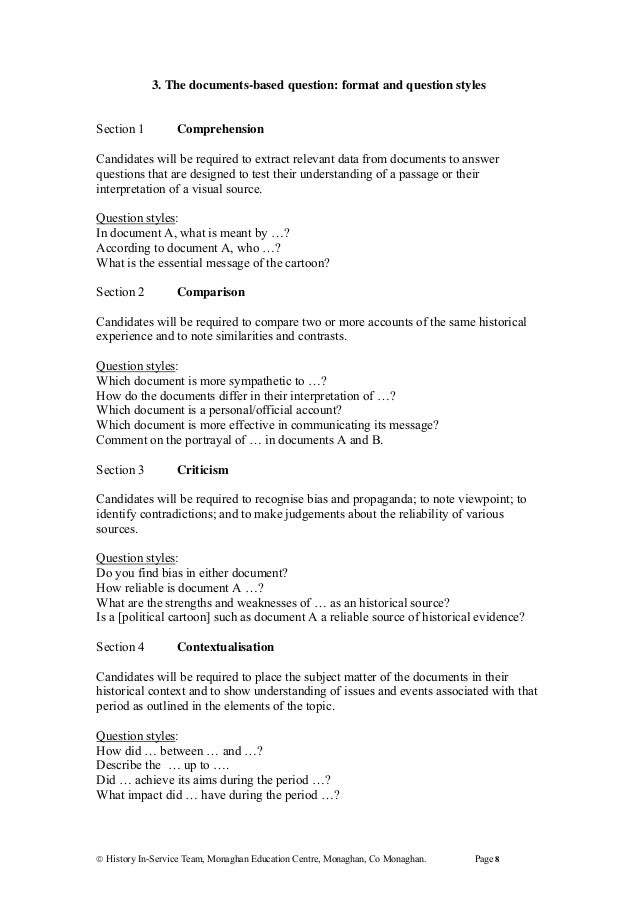 Documents based question