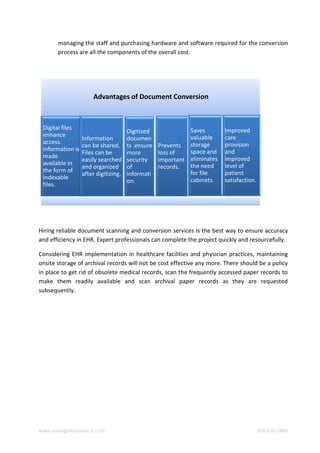 Document Scanning and Conversion in HIM Department – an Overview | PDF