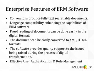Going Digital - Paper to Electronic Record Management(ERM) System | PPTX