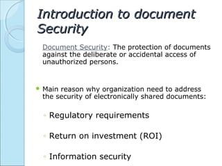 Document security & firewall | PPT