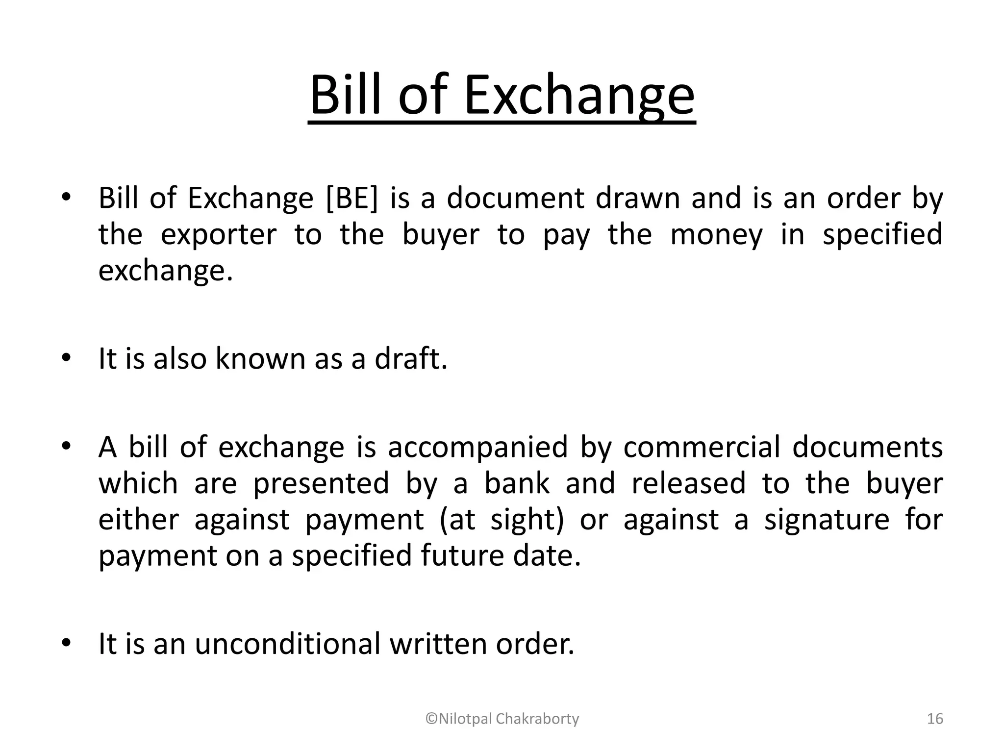 Documents for imports and exports | PPTX