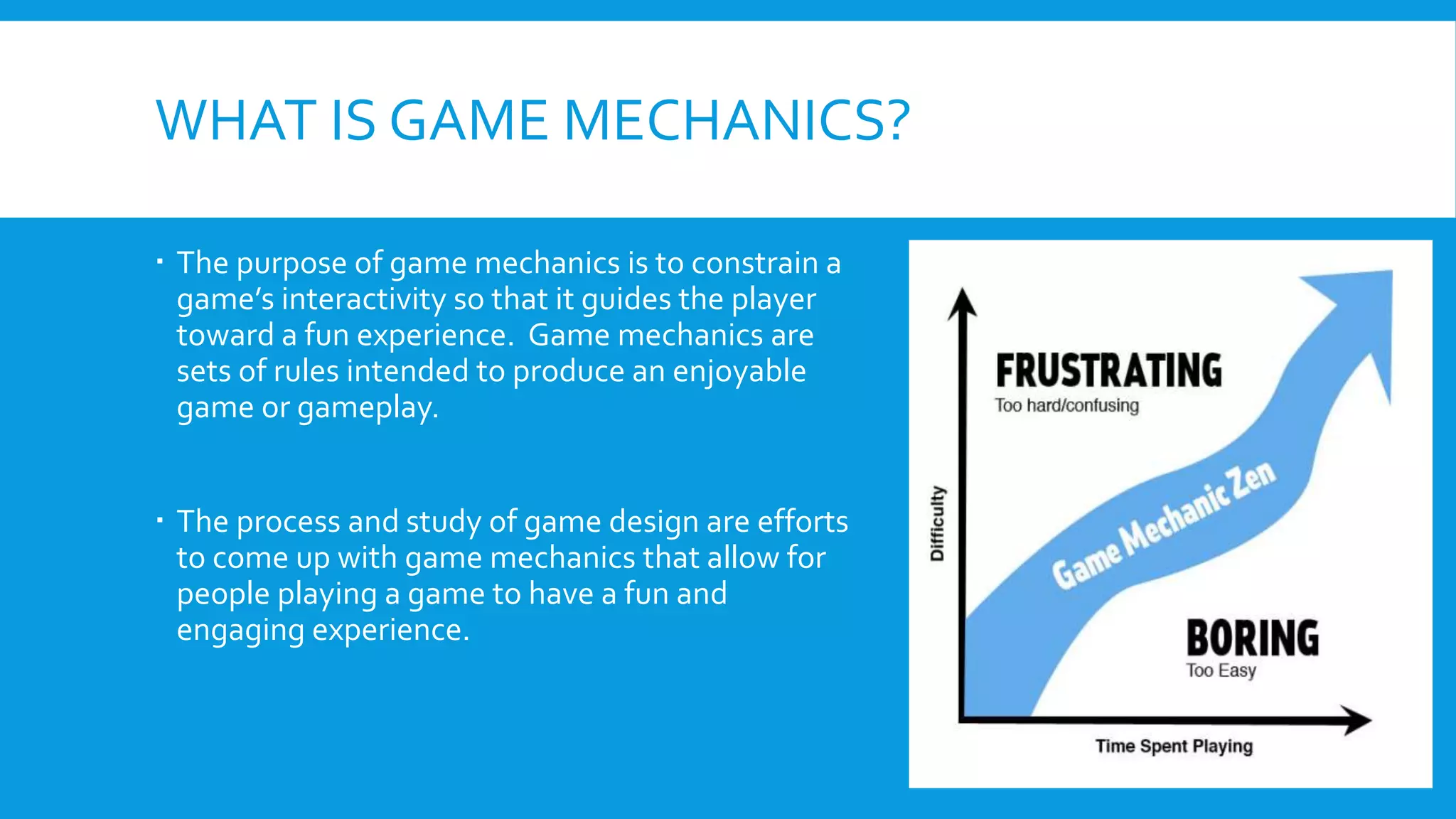 Gameplay and game mechanic design | PPTX