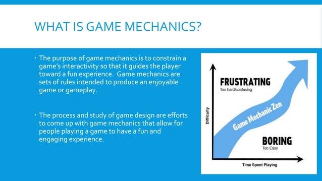 Gameplay and game mechanic design | PPTX