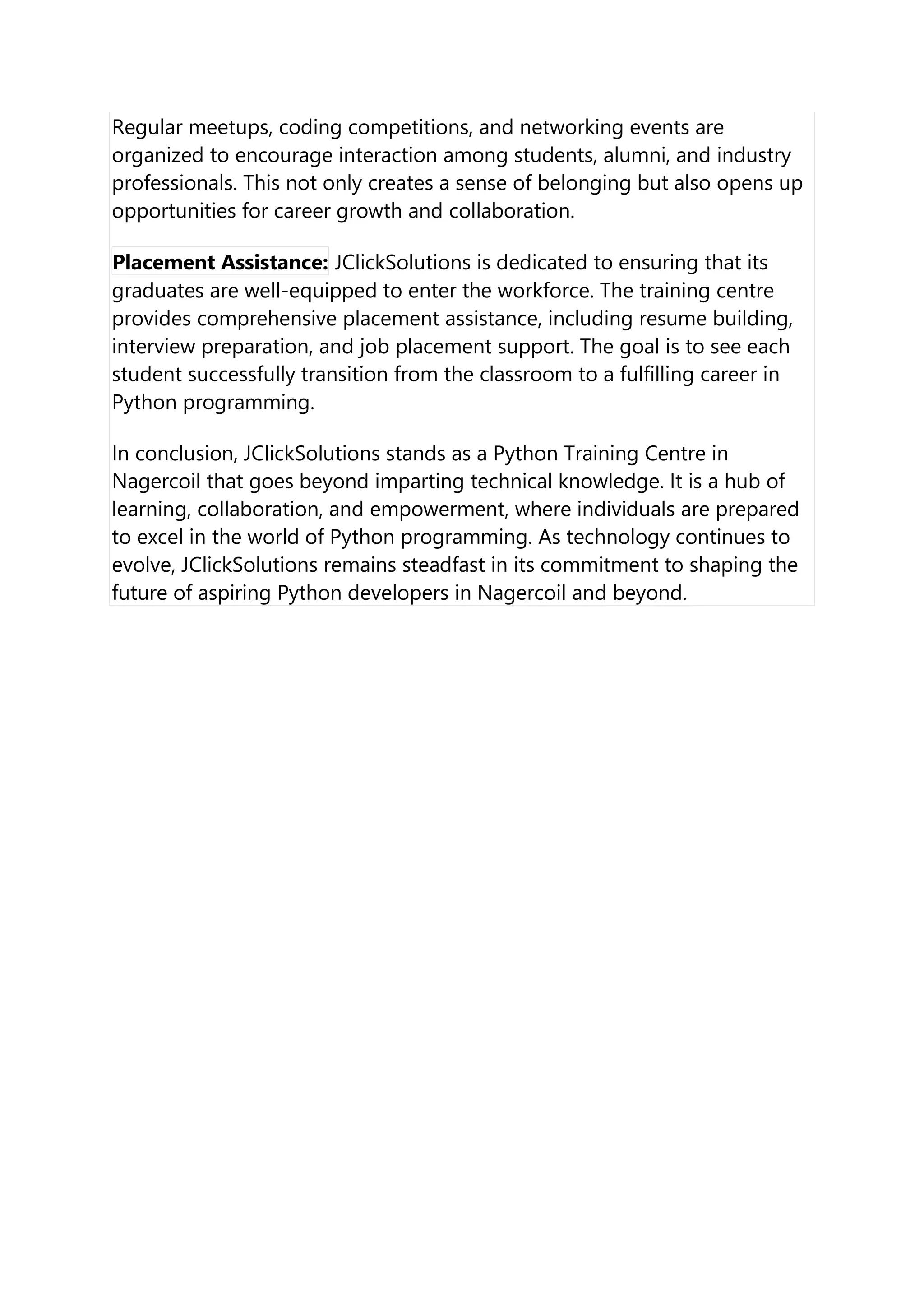 Best Software Training Centre in nagercoil | DOCX