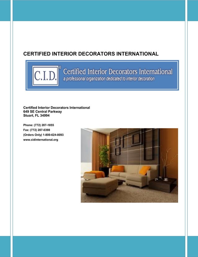 CERTIFIED INTERIOR DECORATORS INTERNATIONAL | PDF