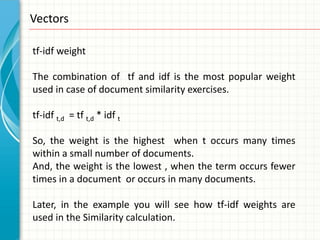 Document similarity with vector space model | PDF