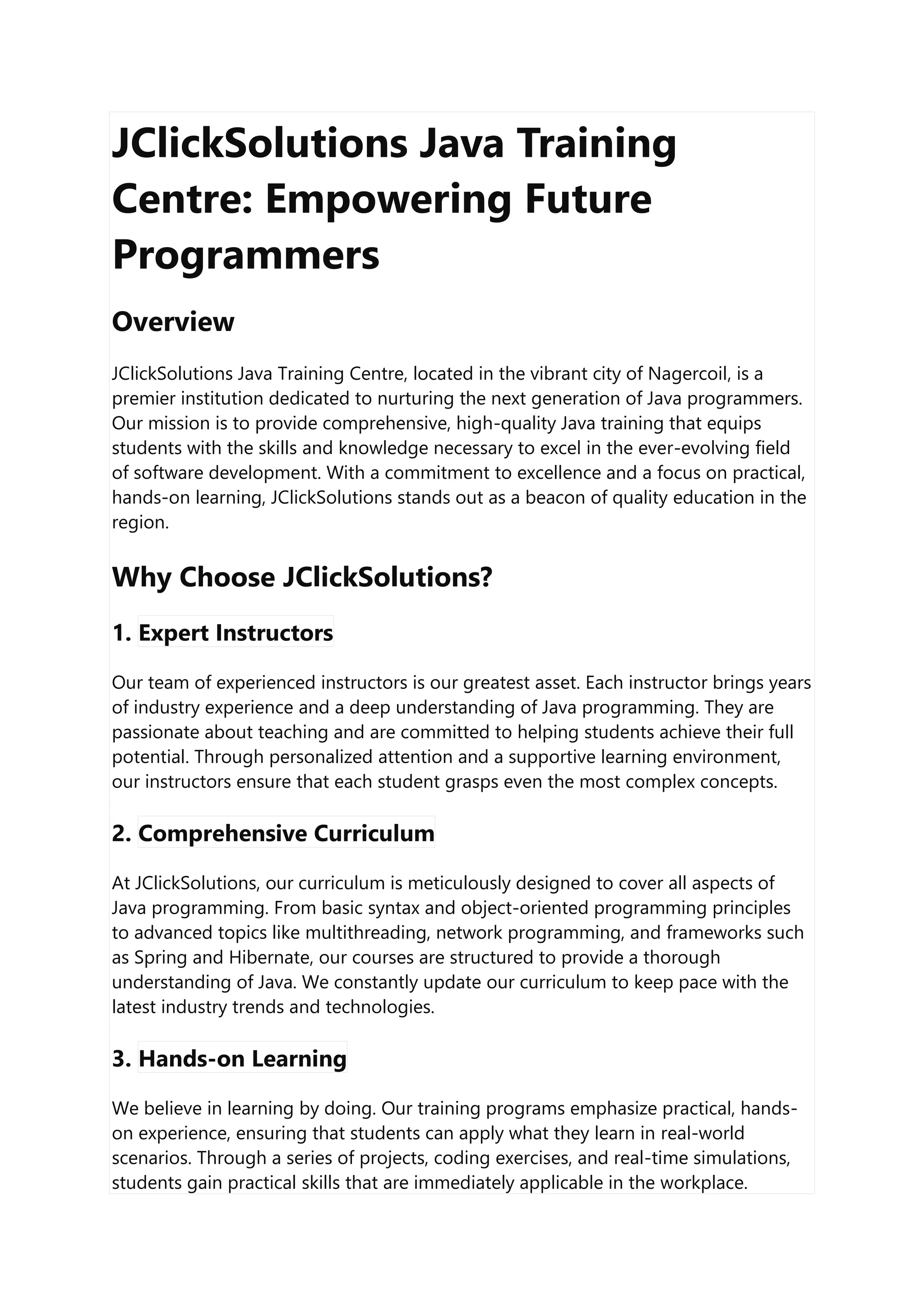 Machine Learning Training Centre In nagercoil | PDF