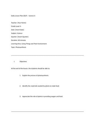 Documents of Lesson plan in Science 6.docx