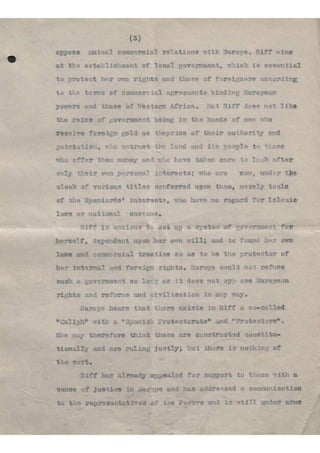 Documents of the Rif Republic delegation to the United Nations | PDF