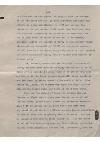 Documents of the Rif Republic delegation to the United Nations | PDF