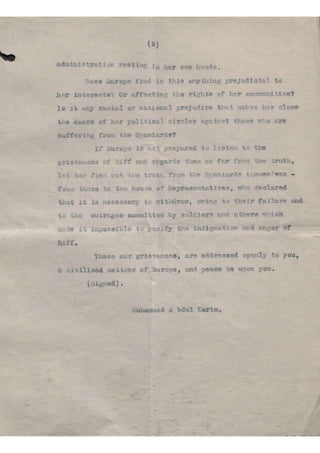 Documents of the Rif Republic delegation to the United Nations | PDF