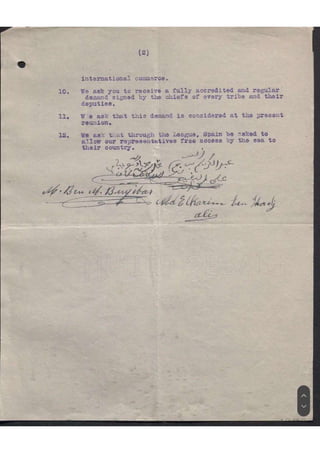 Documents of the Rif Republic delegation to the United Nations | PDF
