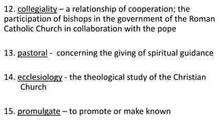 Documents of vatican council ii | PPTX