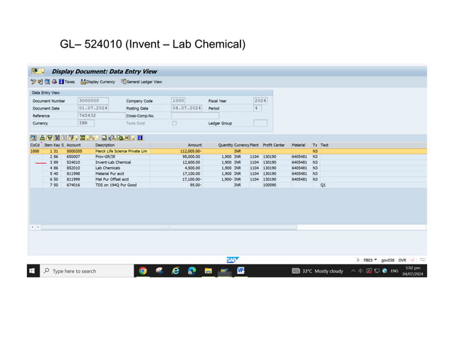 Document Splitting .ppt SAP FI MM INTEGR | PPT