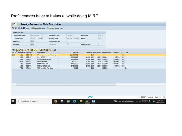 Document Splitting .ppt SAP FI MM INTEGR | PPT