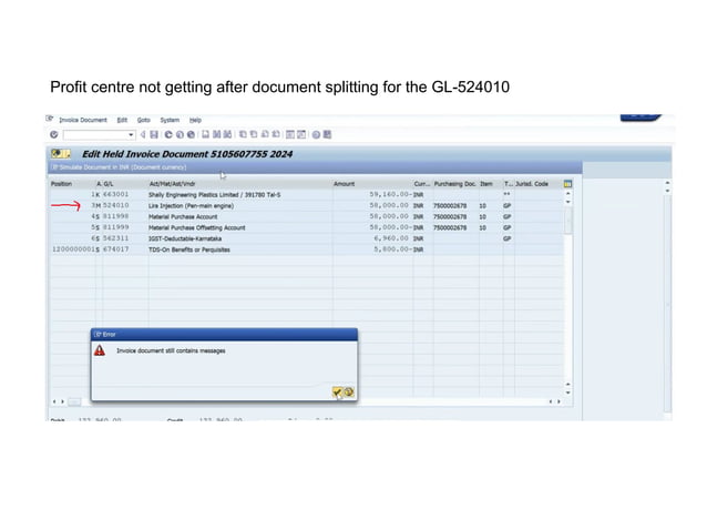 Document Splitting .ppt SAP FI MM INTEGR | PPT