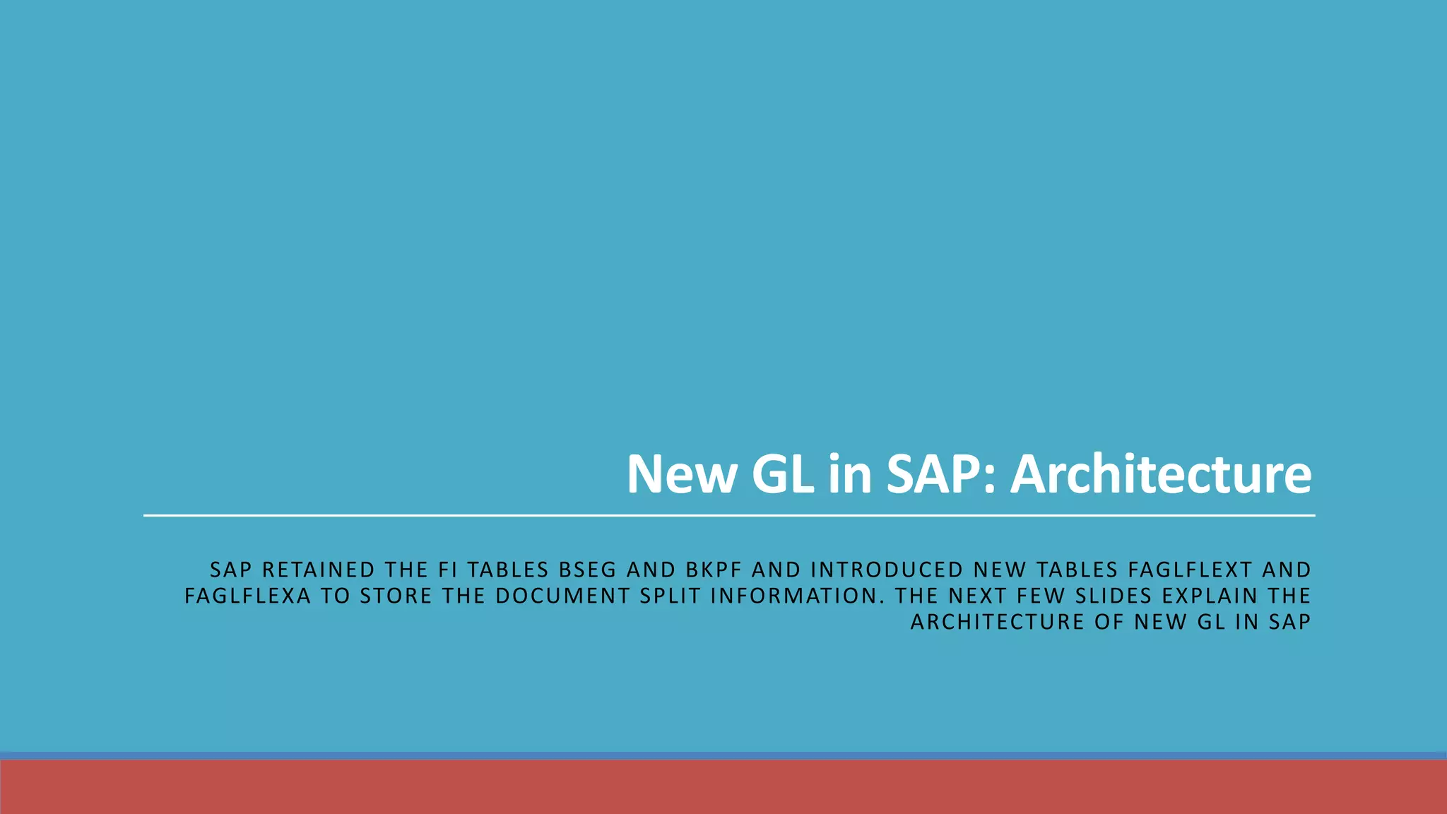 Document splitting in New GL in SAP | PDF