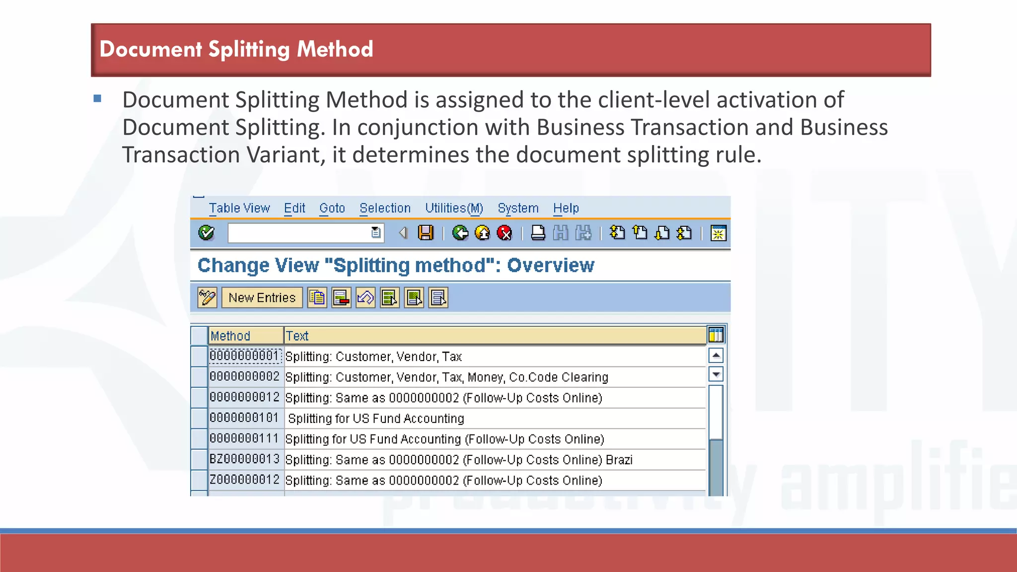Document splitting in New GL in SAP | PDF | Business Accounting & Finance | Business