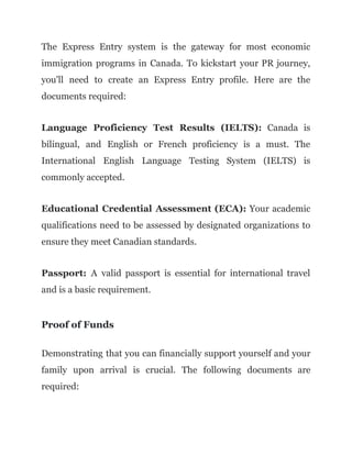 Documents Required for Canada PR Visa from India.pdf