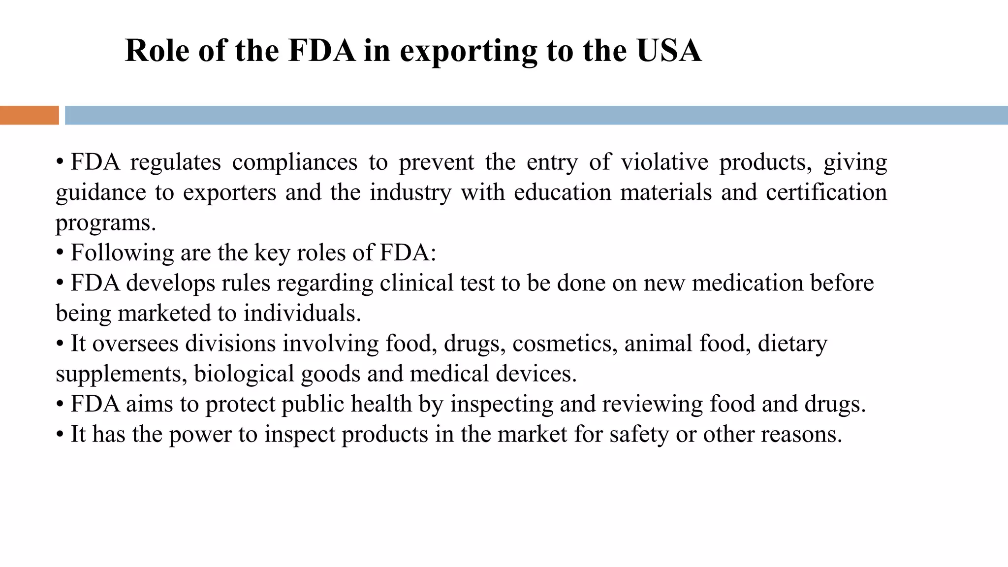 DOCUMENTS REQUIRED FOR EXPORT OF AYURVEDIC PRODUCT TO US (1).pptx