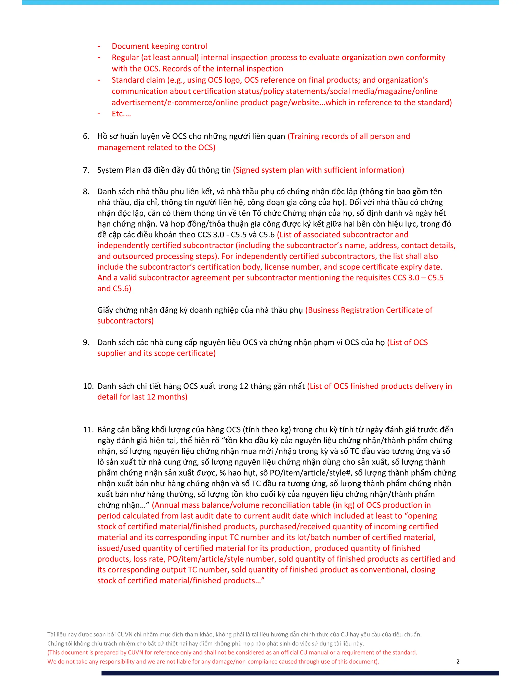DOCUMENTS TO BE PROVIDED FOR OCS AUDIT - 22 Jan 2024.pdf