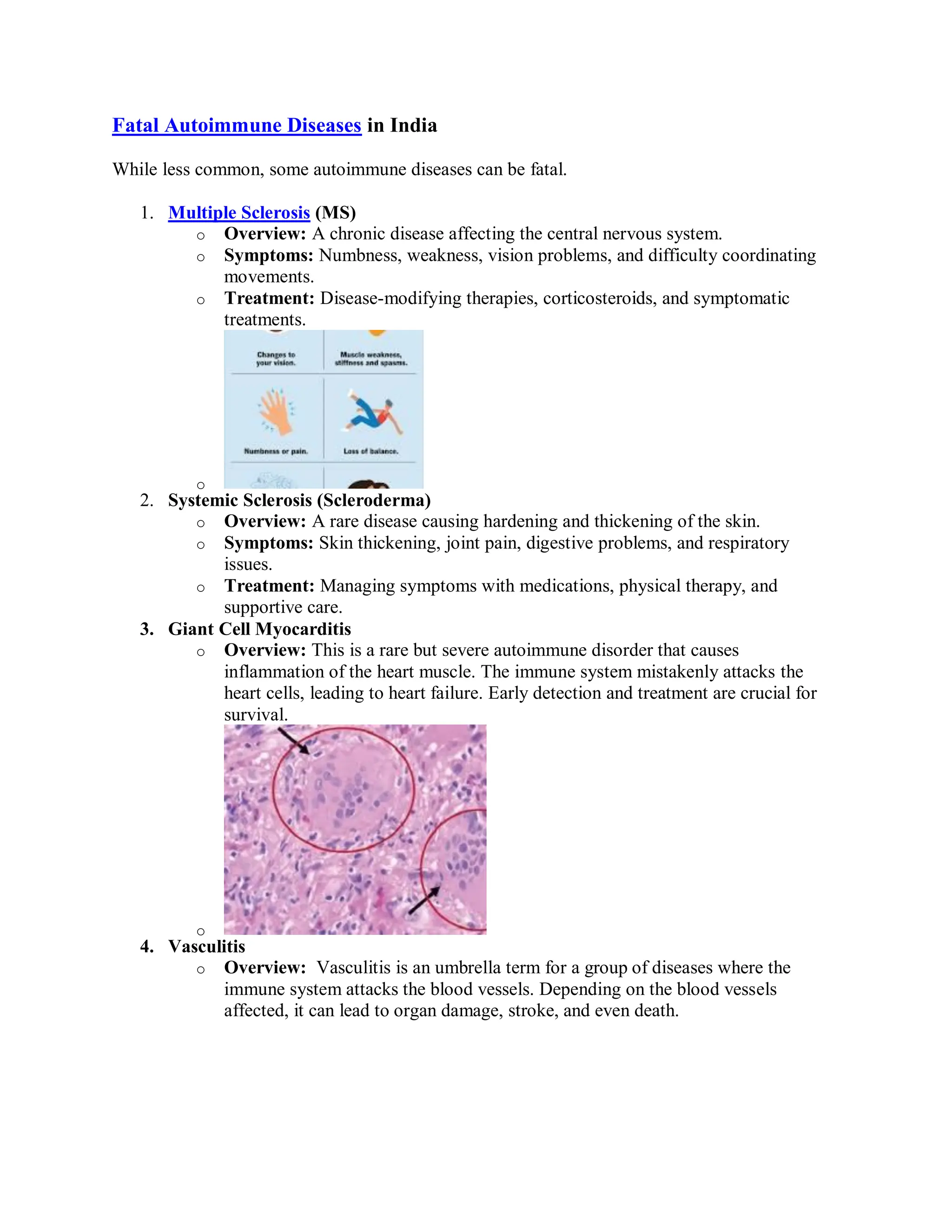 Most Common and Fatal Autoimmune Diseases | PDF