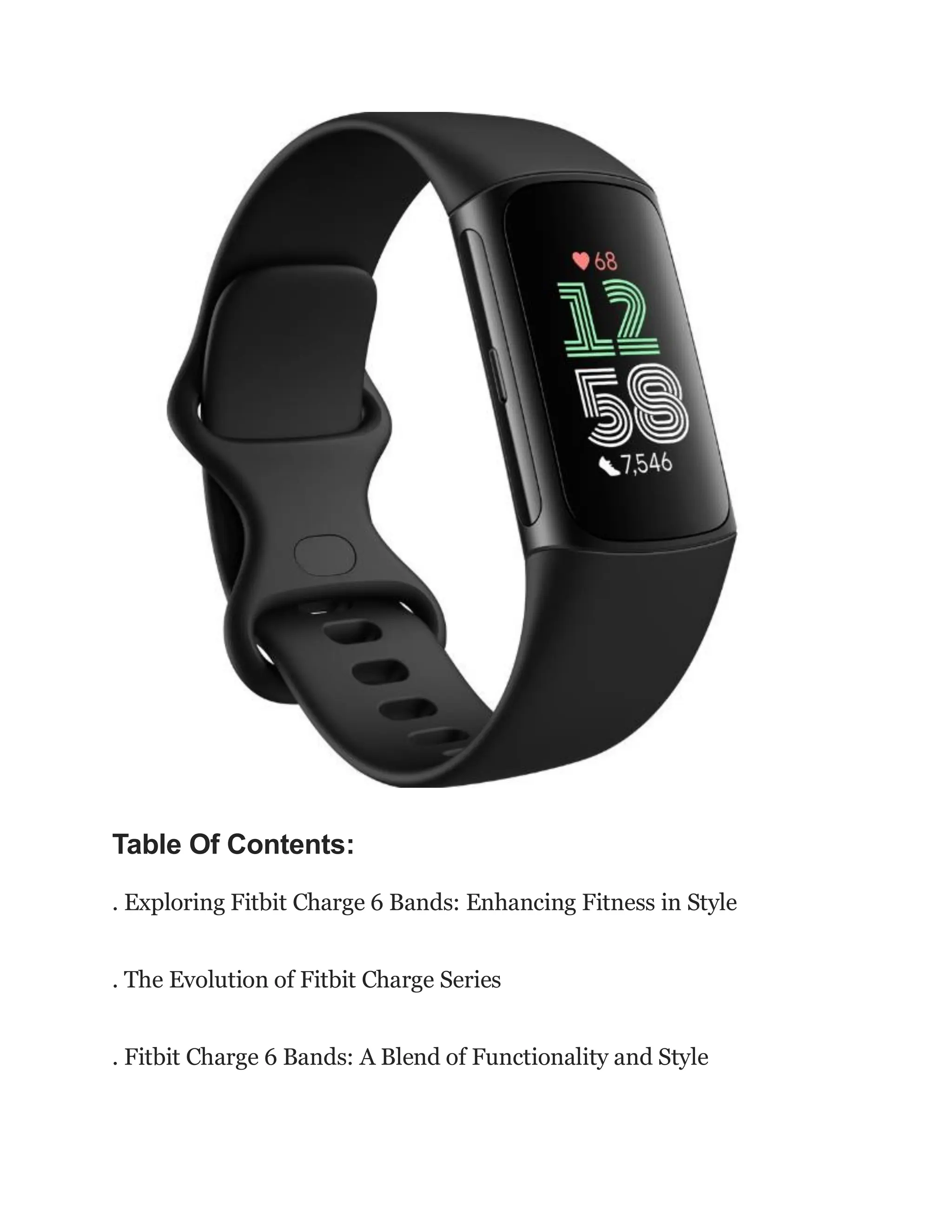 Fitbit Charge 6 Bands | PDF