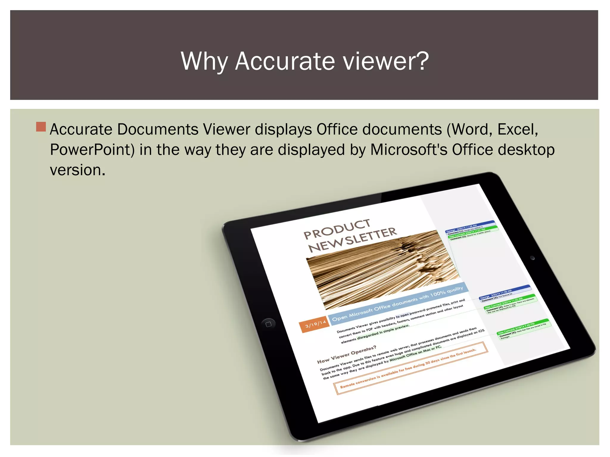 Documents Viewer - View Microsoft Office files on iPad with 100% ...