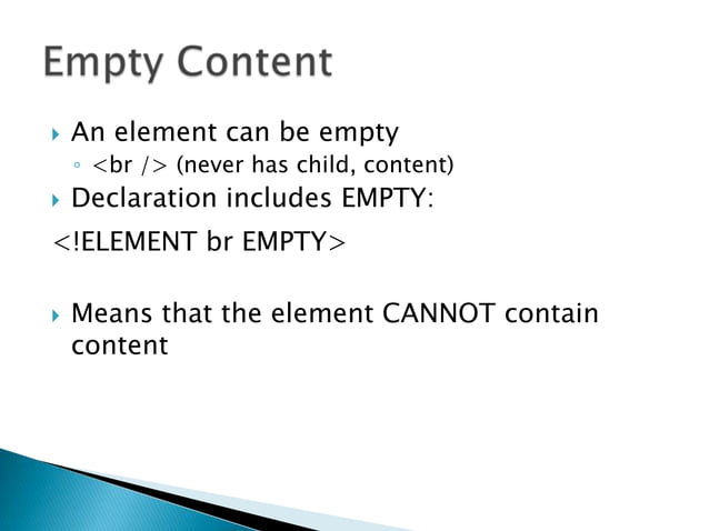 Document Type Definitions | PPTX | Internet | Computing
