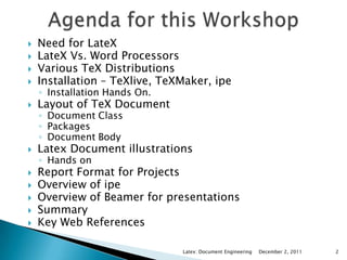 Document typesetting using LateX | PPT