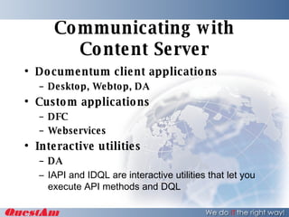 Documentum content server | PPT
