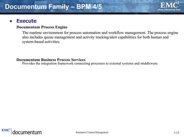 Documentum Overview | PPT | Desktop Publishing | Computer Software and ...