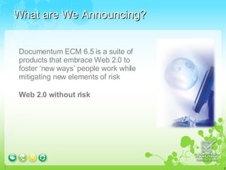 EMC Documentum Enterprise Content Management 6.5 | PPT